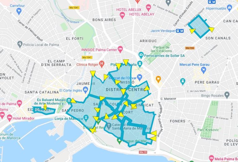 Avoid fines in the ACIRE zone in Palma — Muvon Carsharing